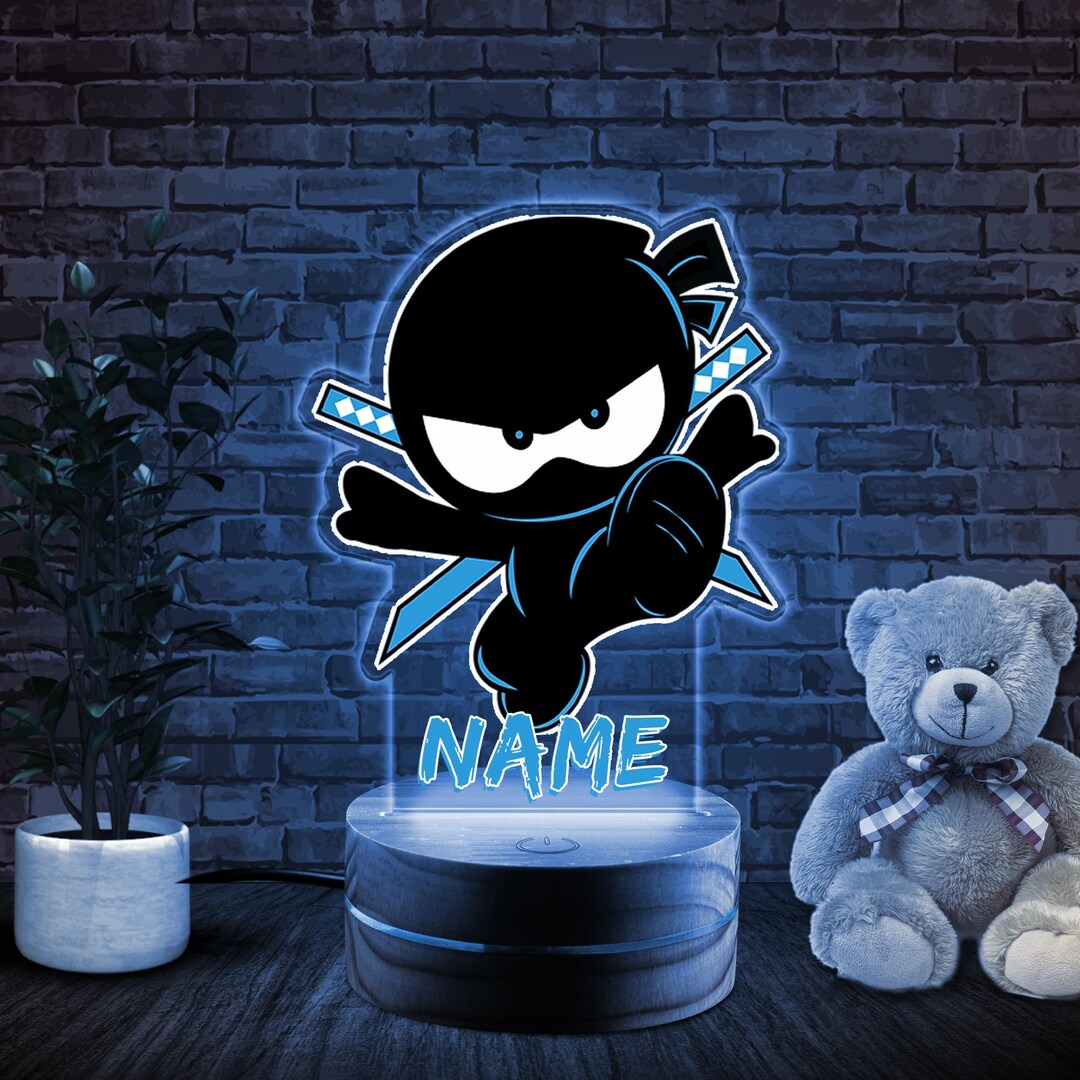 Custom Ninja Kidz Night Light, Ninja Kidz Warrior Night Light, Ninja ...
