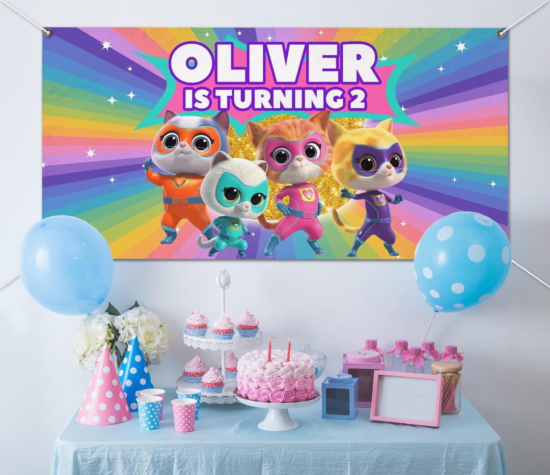 Disney Super Kitties Banner, Buddy Cat, Bitsy Cat, Ginny Cat, Sparks ...