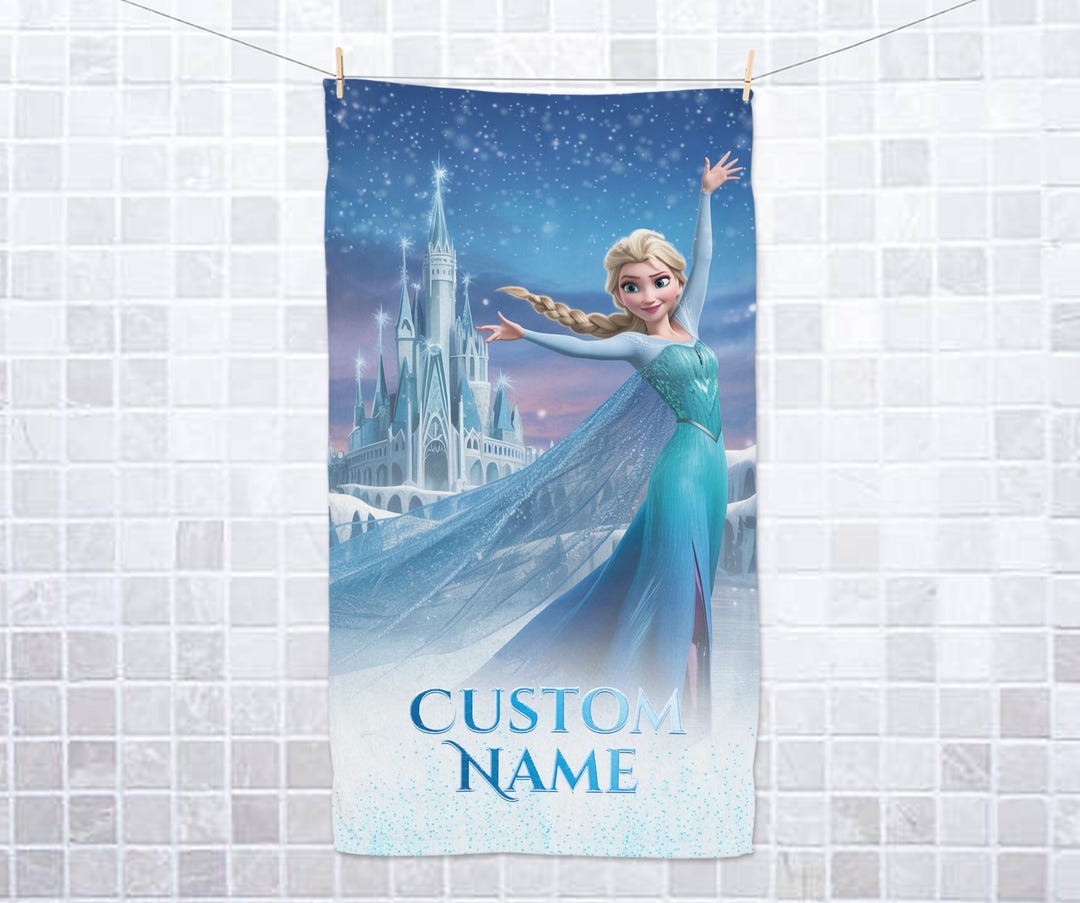 Personalize Disney Princess Beach Towels, Frozen Movie Beach Towels ...