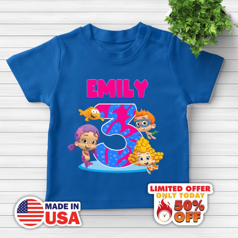 Custom Bubble Guppies Birthday Shirt, Bubble Guppies Family Birthday ...