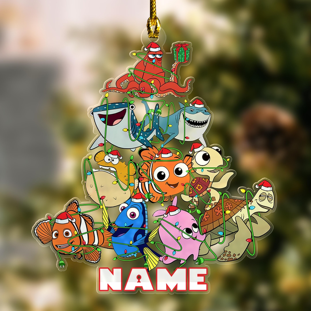 Personalized Finding Nemo Christmas Ornament, Nemo Movie Character 2024 ...