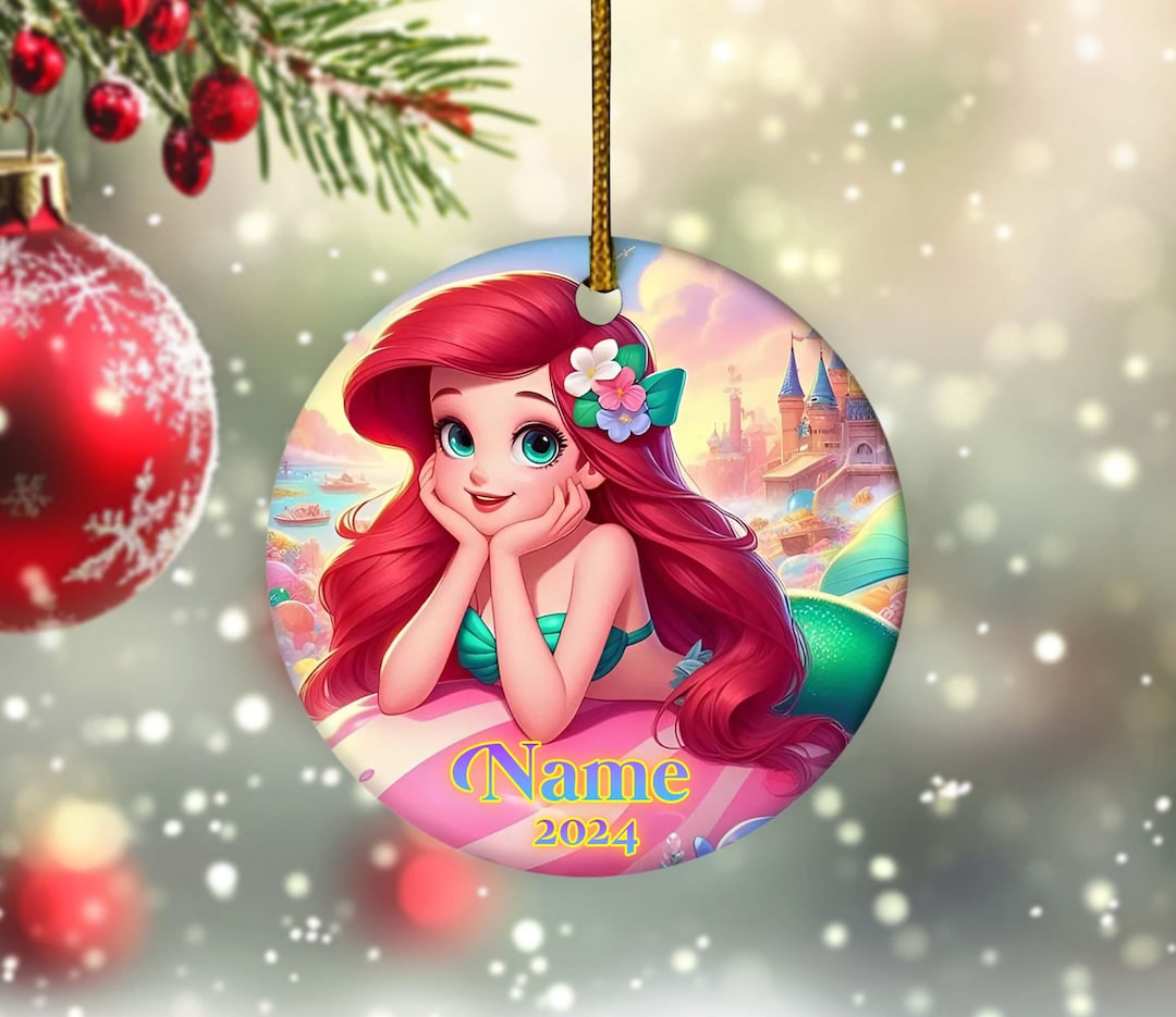 Personalized Disney the Little Mermaid Christmas Ornament, Disney ...