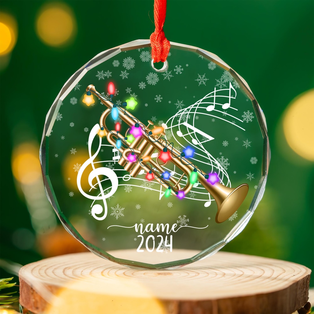 Personalized Trumpet Ornament, Trumpet Player Christmas Ornaments Gifts ...