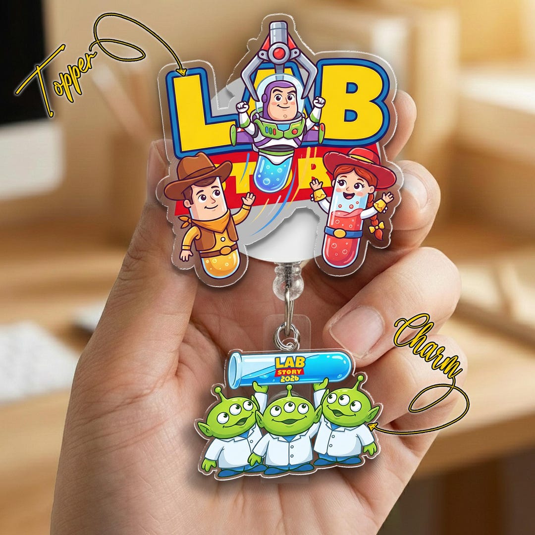 Personalized Lab Story 2026 Badge Reel, Funny Buzz Woody Jessie Lab ...