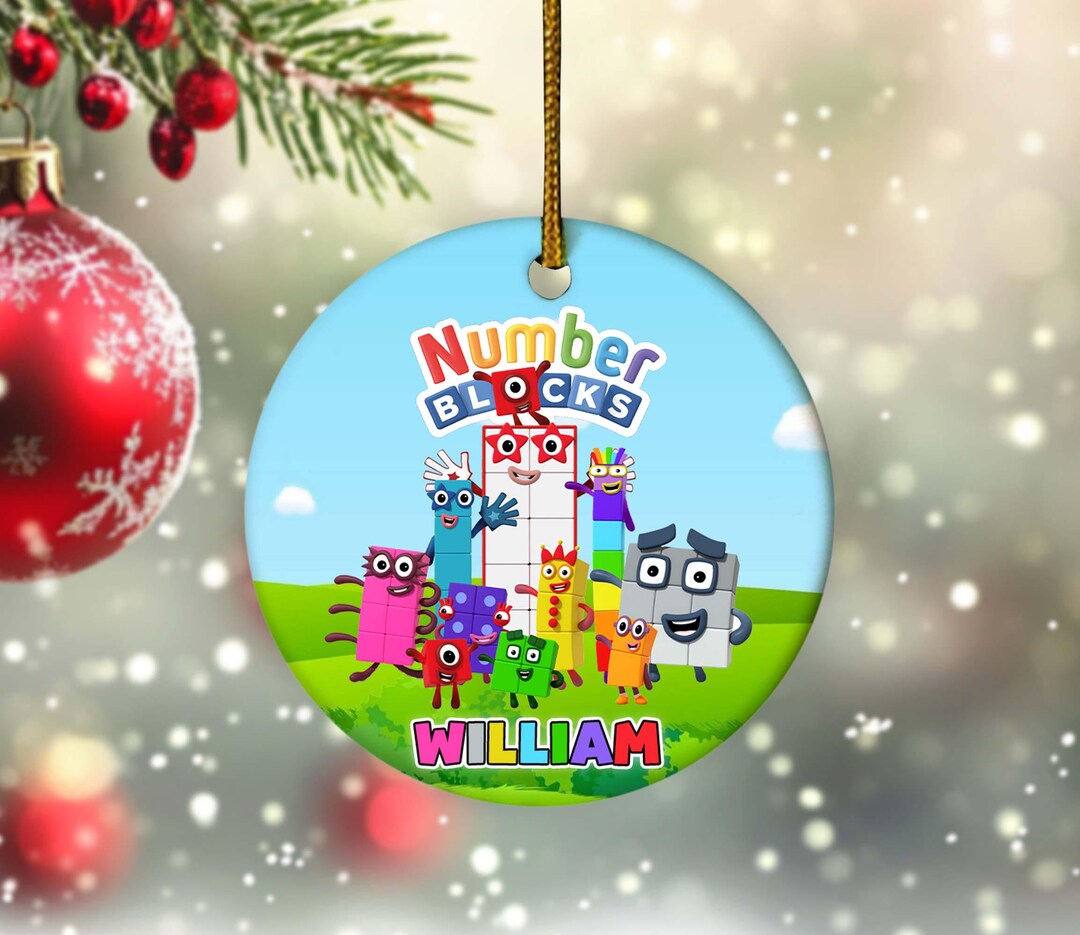Numberblocks Christmas Ornament, Number Blocks Characters, Custom ...