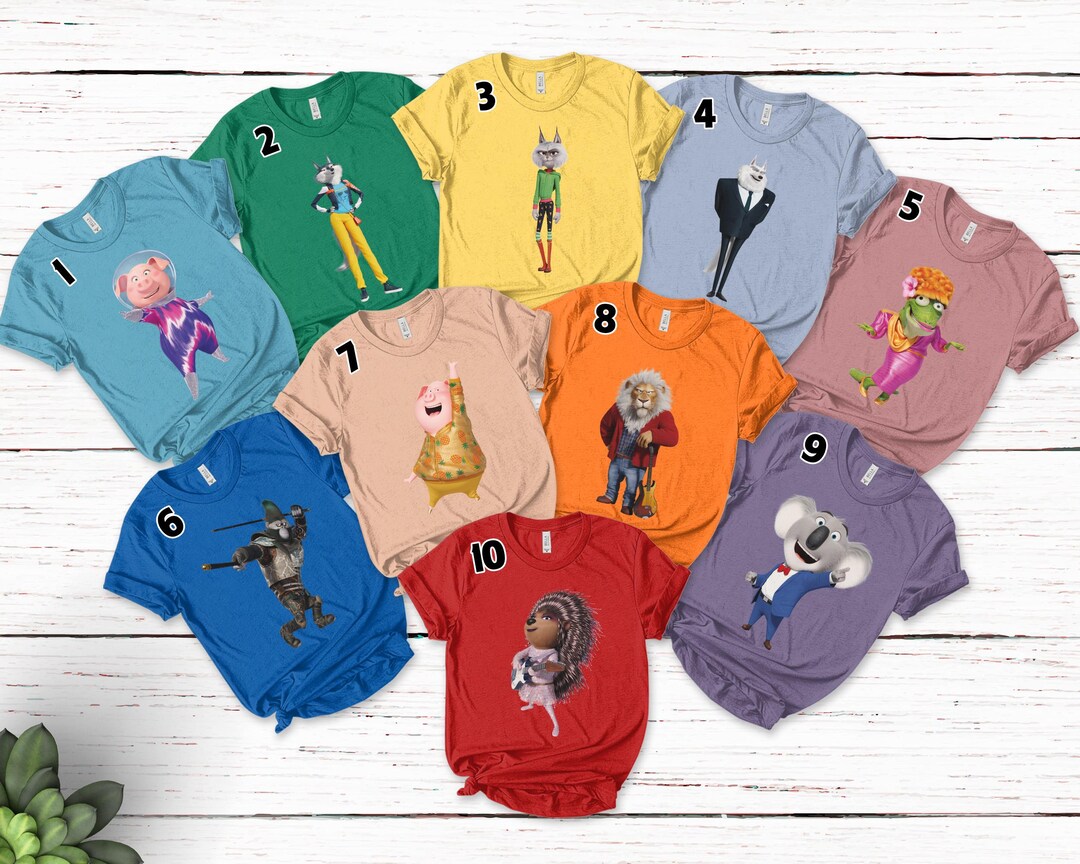 Sing 2 Family Birthday Shirt | Sing Birthday Shirt | Rosita Sing Ping ...