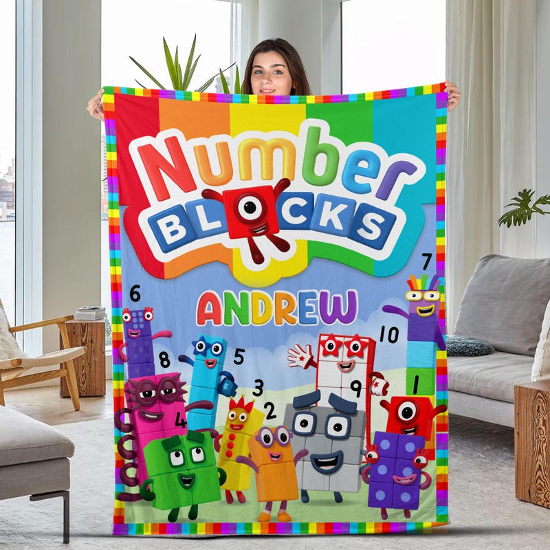 Numberblocks Fleece Blanket - Etsy
