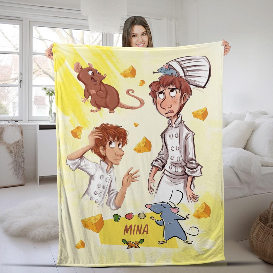 Personalized Disney Pixar Ratatouille Blanket, Remy Ratatouille Blanket ...