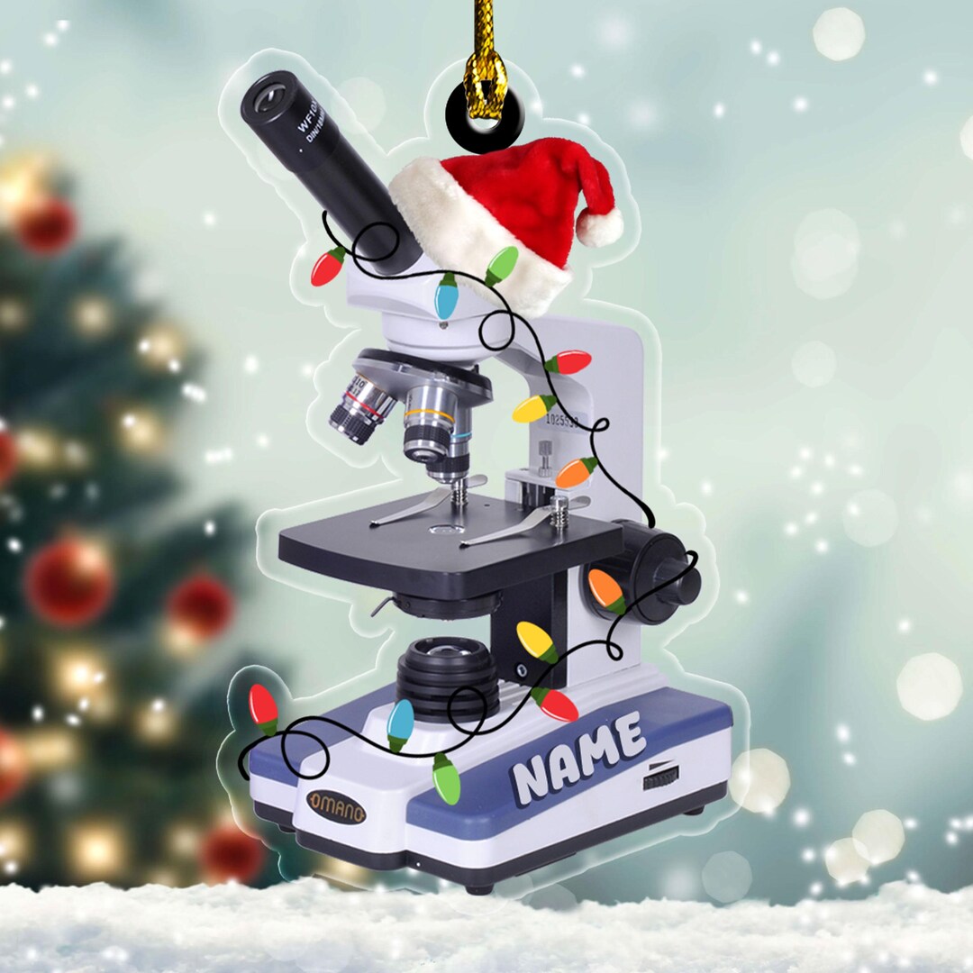 Personalized Medical Microscope Christmas Ornament 2024, Medical ...