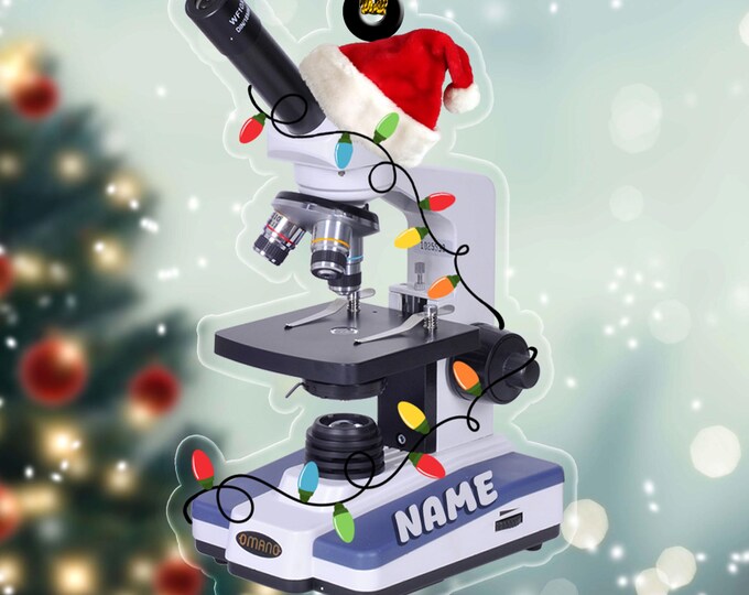 Personalized Medical Microscope Christmas Ornament 2024, Medical ...