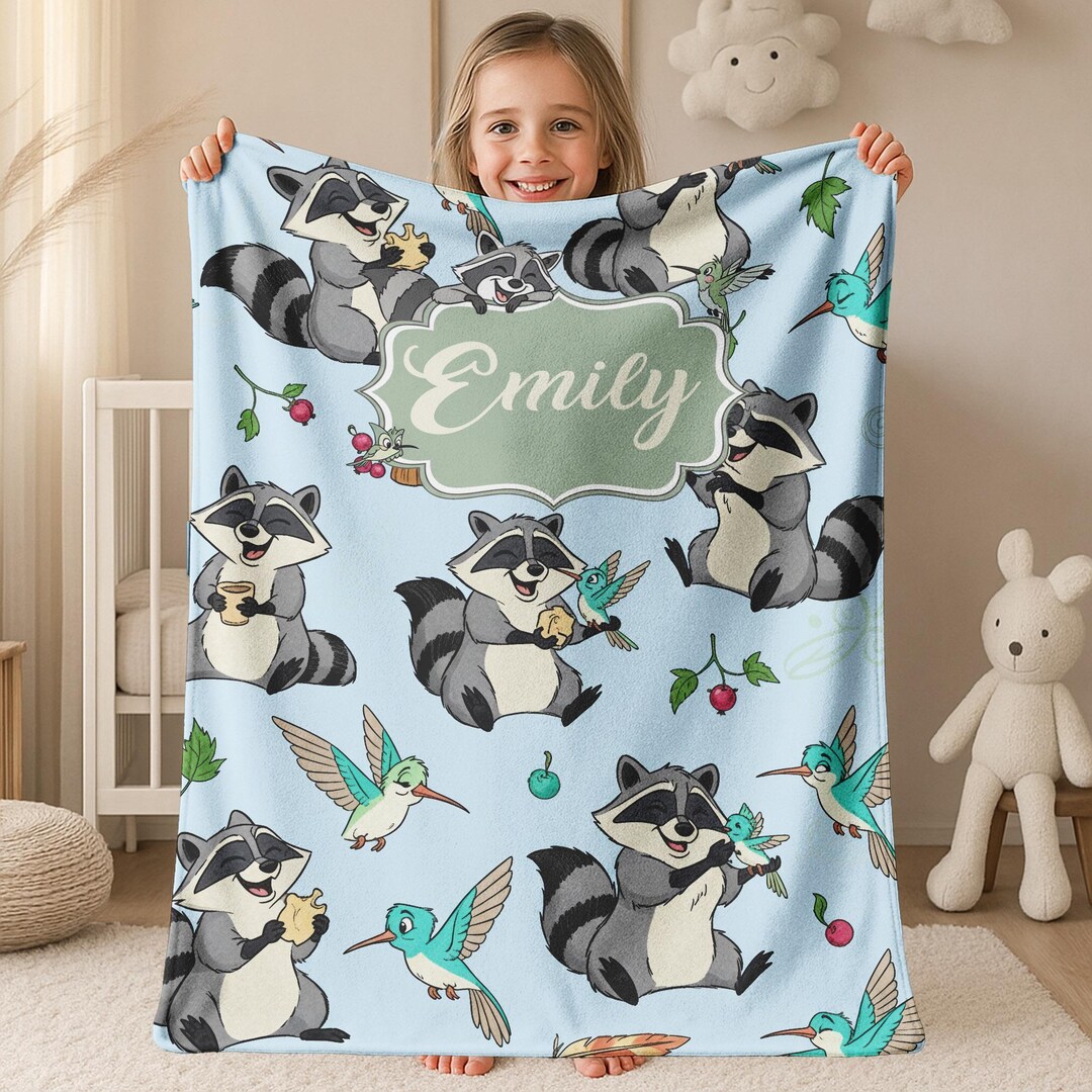 Disney Meeko and Flit Blanket, Custom Name Disney Meeko and Flit ...