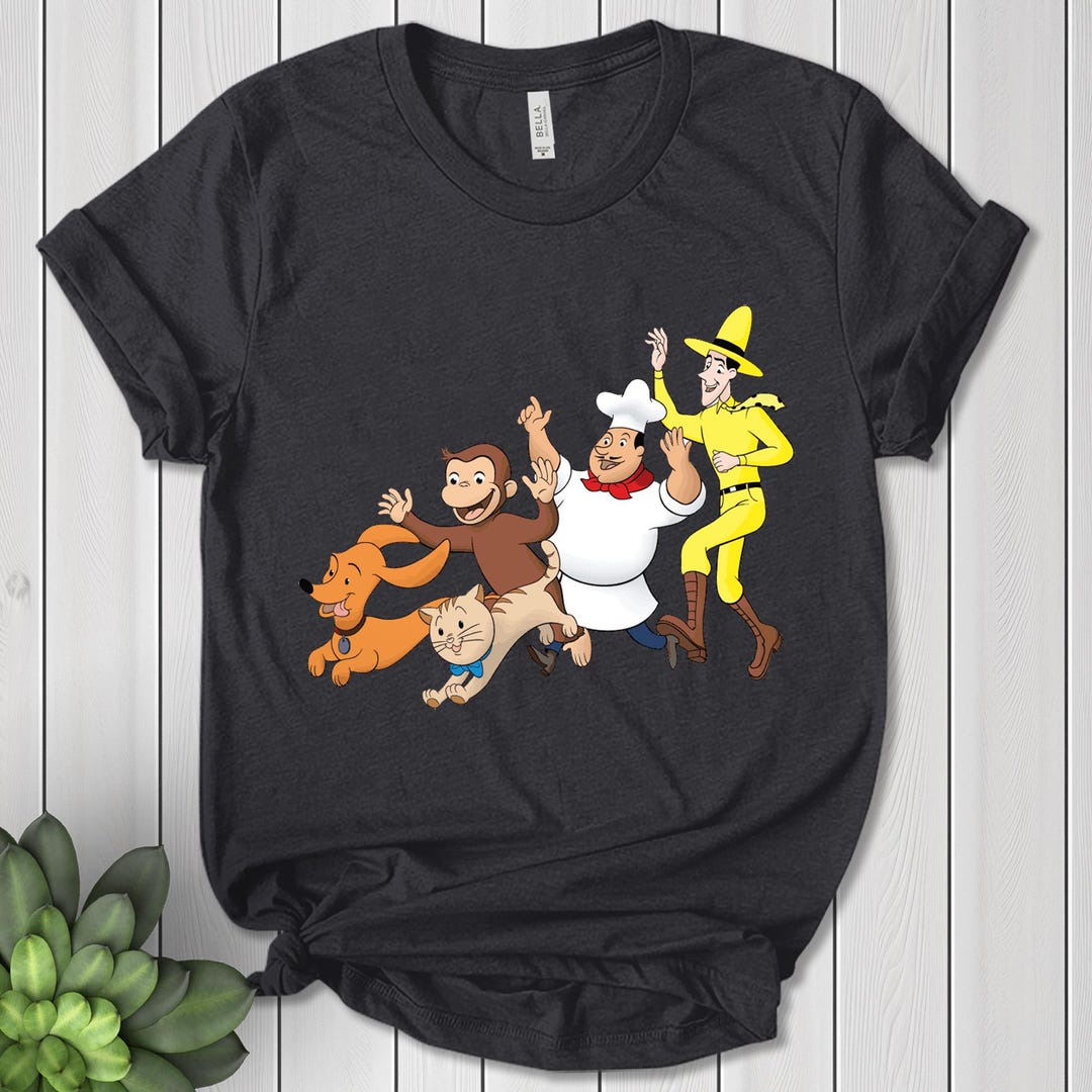 Curious George Birthday Shirt, Personalized Curious George Birthday Tee ...