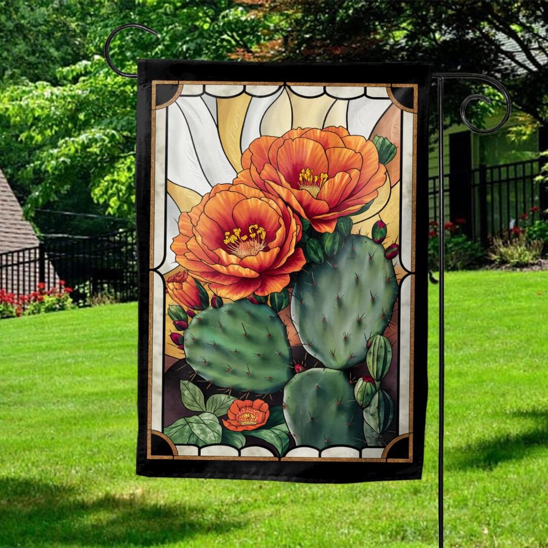 Prickly Pear Southwest Garden Flag, Entryway Flag, Mother's Day Gift ...