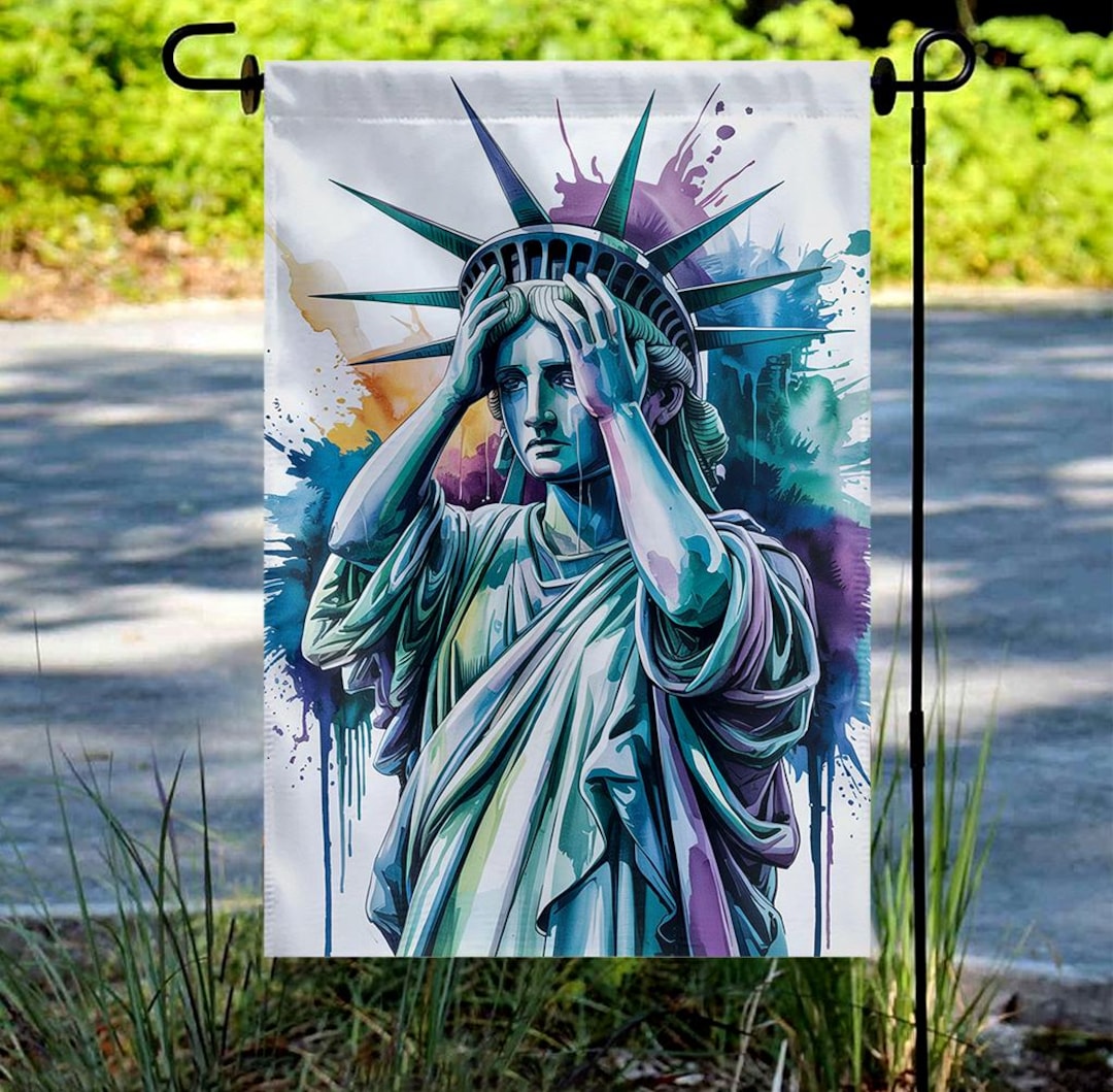 Statue of Liberty Weeping Anti Trump Flag Feminist Flag Pro Choice ...
