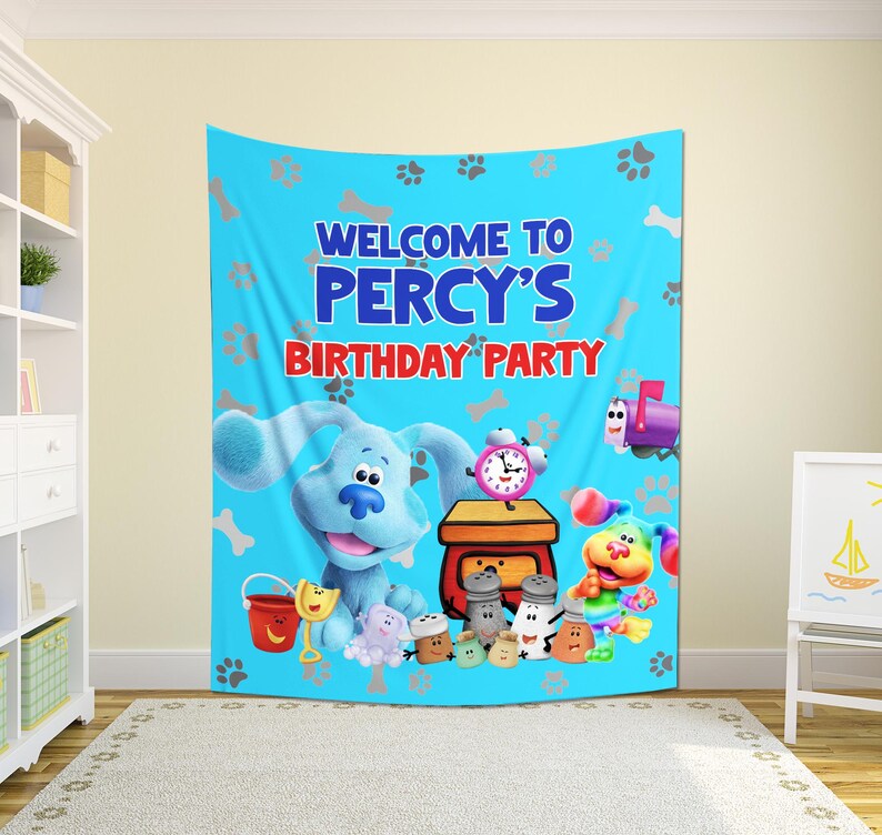 Blue's Clues Birthday Banner, Blue's Clues Party Banner, Blue's Clues Banner, Birthday Banner ...