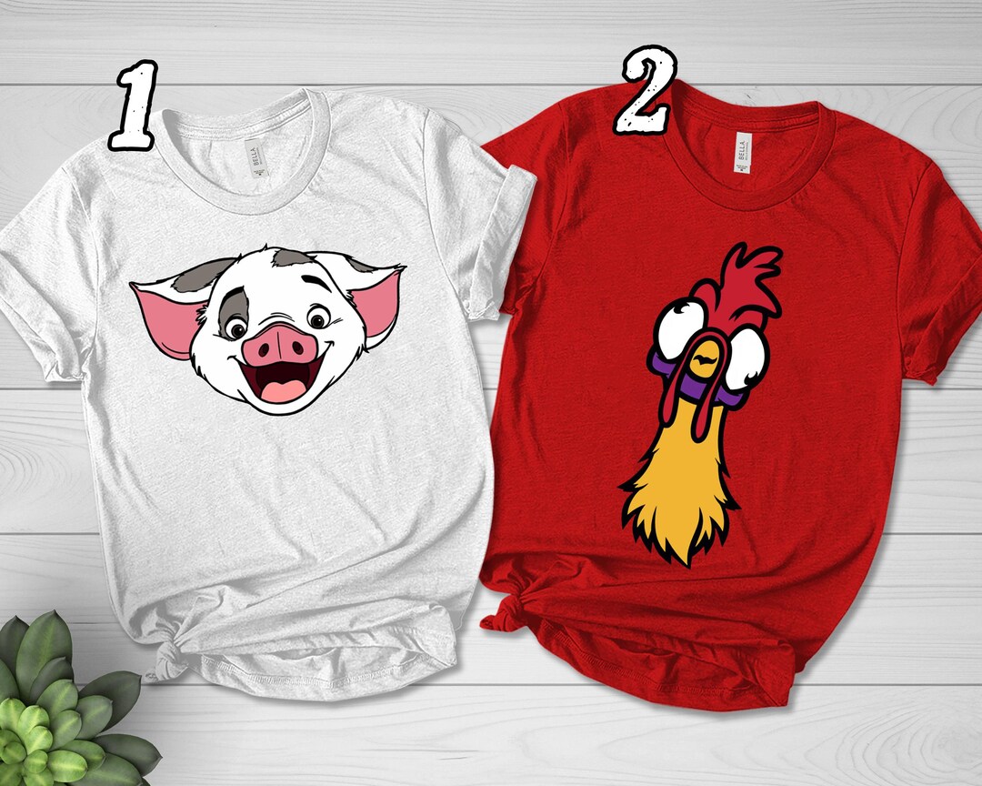 Disney Moana Hei Hei and Pua Costume Mummy Halloween Shirt, Mickey's ...