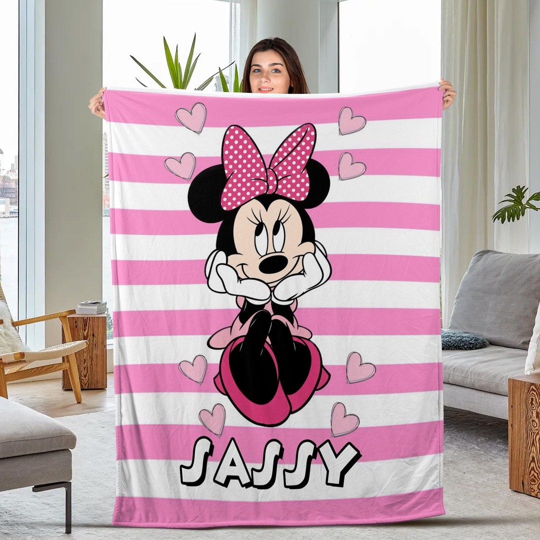 Minnie Mouse Blanket, Minnie Blankets, Minnie Mouse Baby Blanket ...