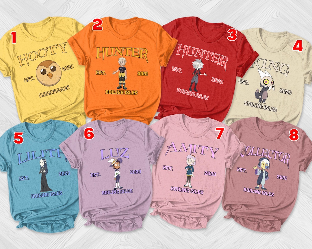 Disney the Owl House Characters Shirt, Halloween Group Shirt,hexside ...