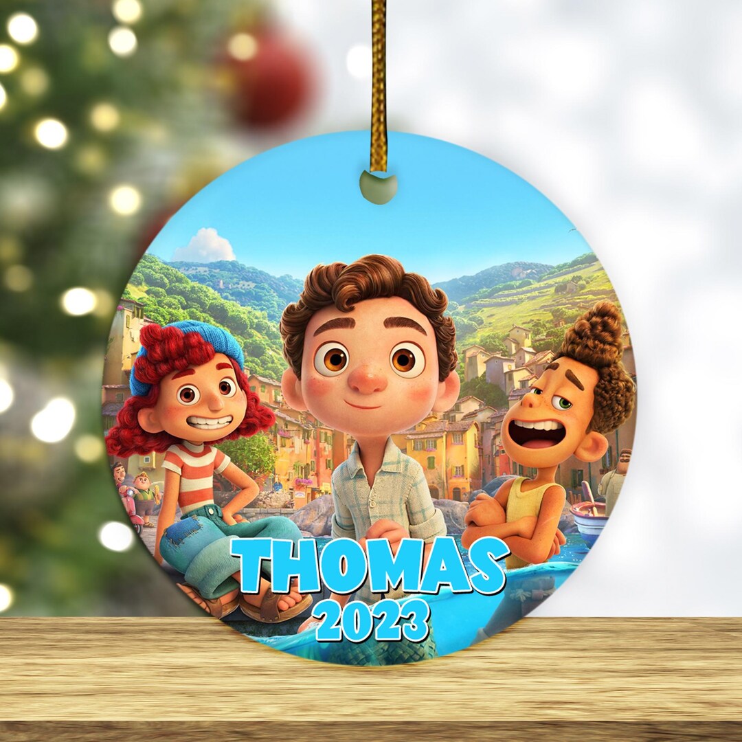 Personalized Luca Cartoon Christmas Ornament, Luca and Friends 2024 ...