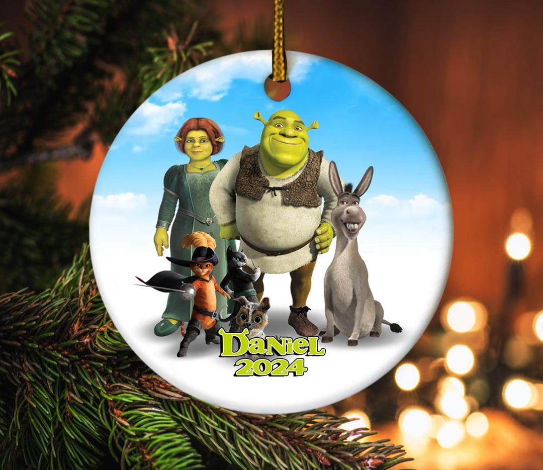 Disney Shrek Christmas Ornament, Shrek Movie Ornament, Christmas Tree ...