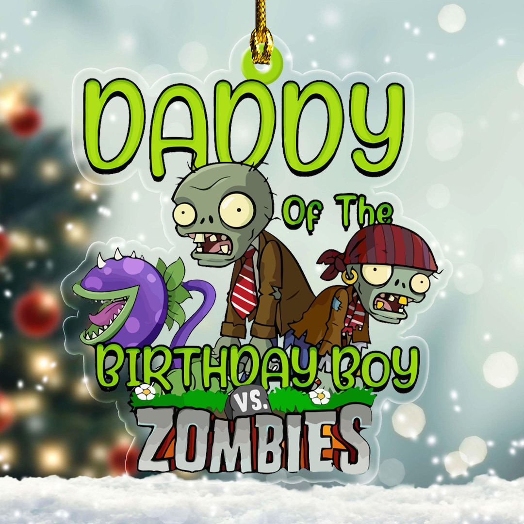 Plants Vs Zombies Christmas Ornament, Custom Personalized Boy Girl ...