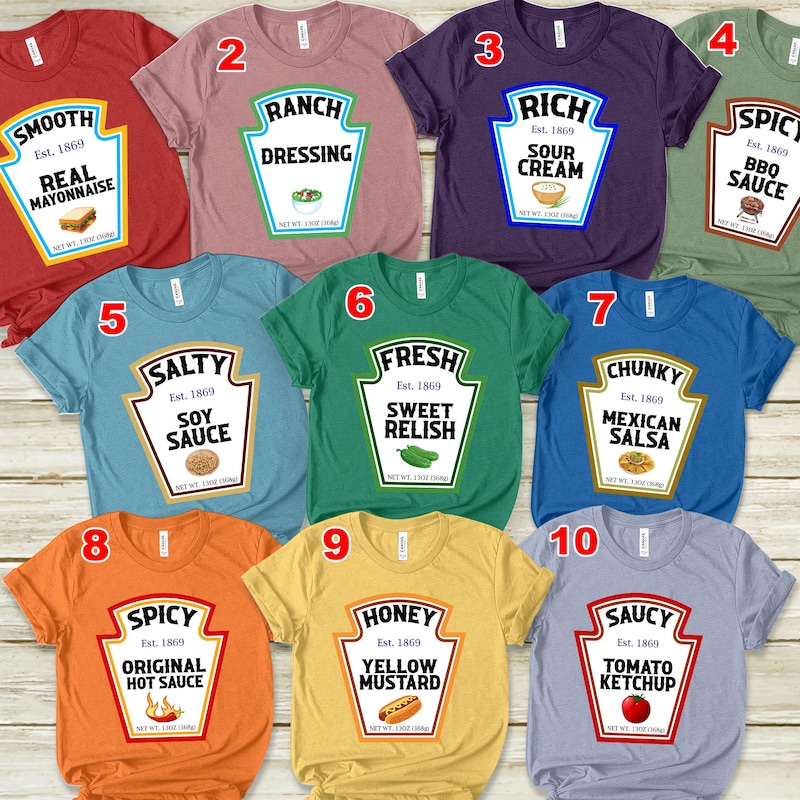 Condiment Shirt - Etsy