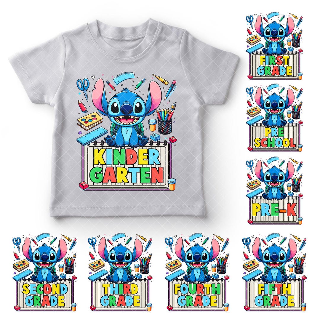 Stitch School Grade Shirt, Back to School 1st/2nd/3rd Grade Shirt ...