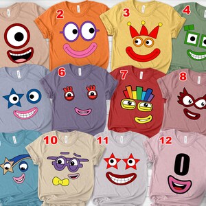 Number Blocks Character Costumes, Number Blocks, Halloween Group ...