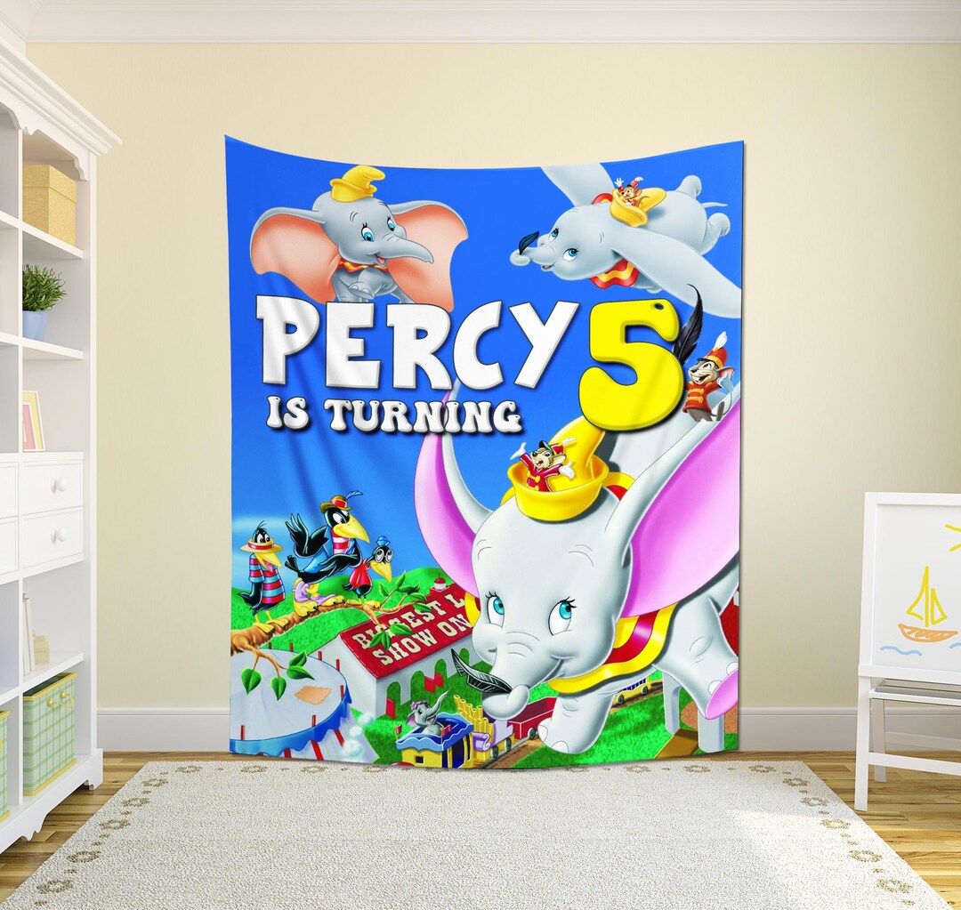 Dumbo Backdrop, Dumbo Backdrop Birthday, Dumbo Party, Dumbo Party ...