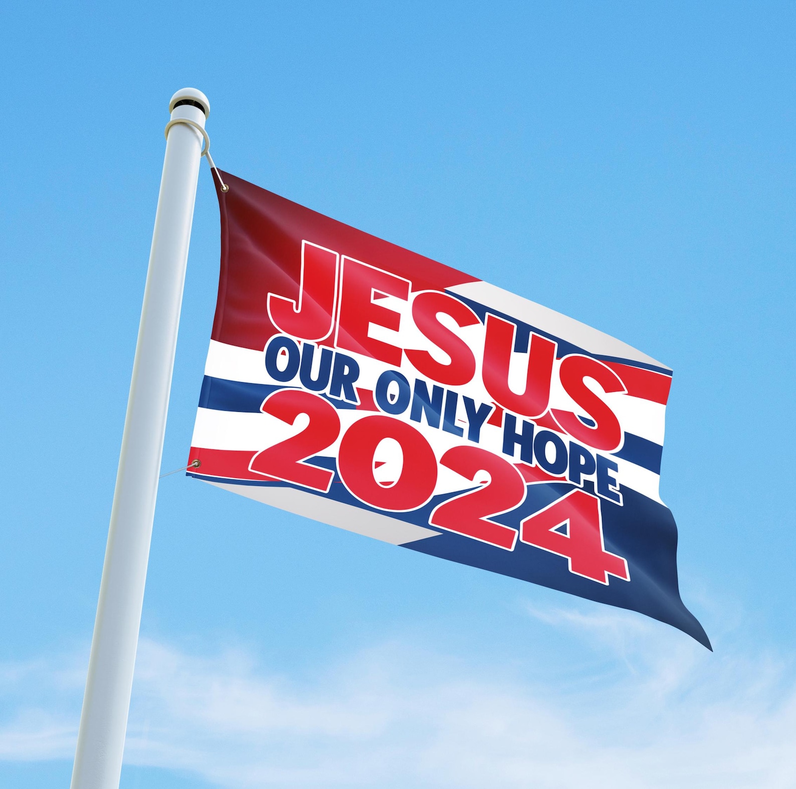 Jesus Our Only Hope Flag, American Jesus Save Flag, Faith Jesus Flag ...