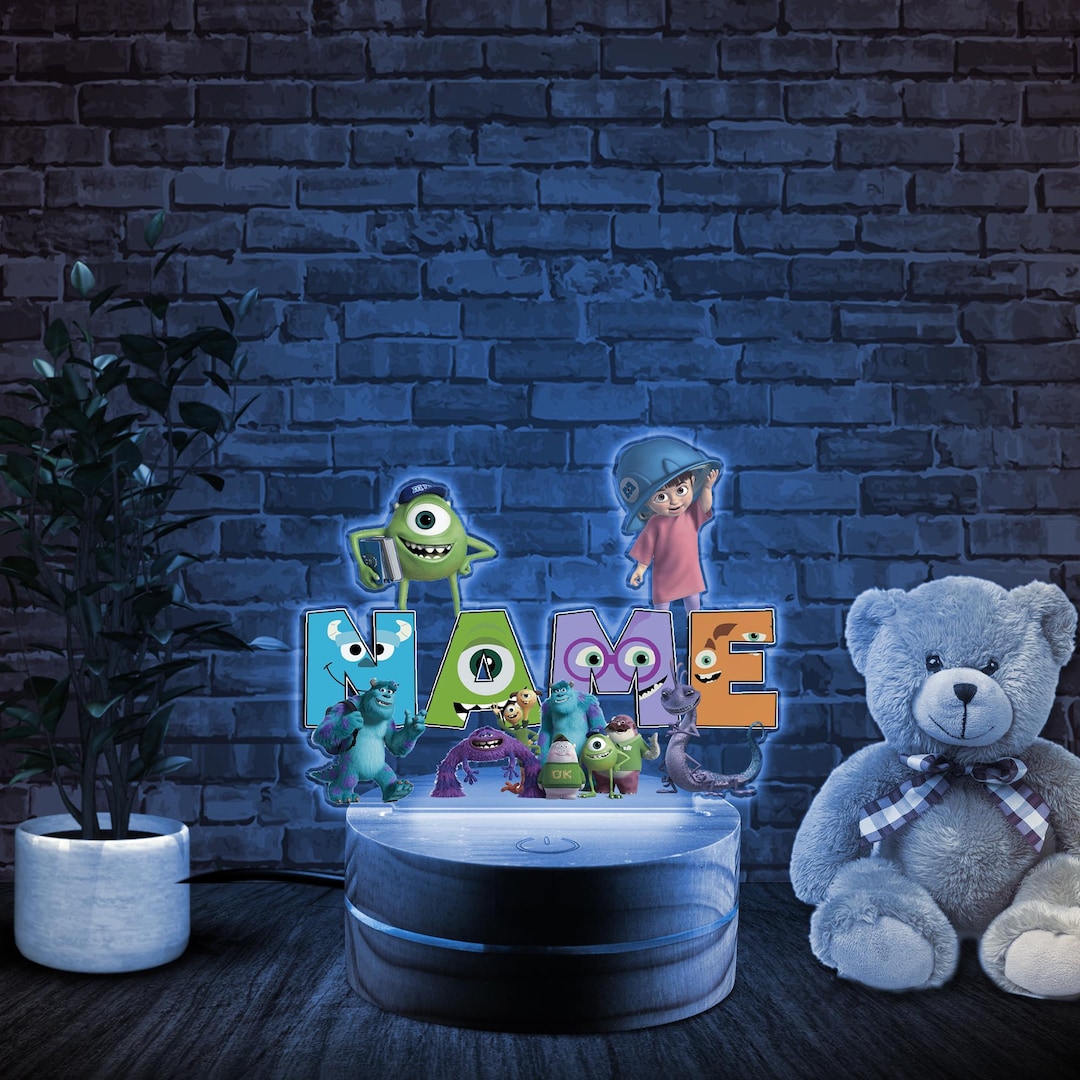 Personalize Monsters Inc Night Light, Disney Cartoon Night Light ...