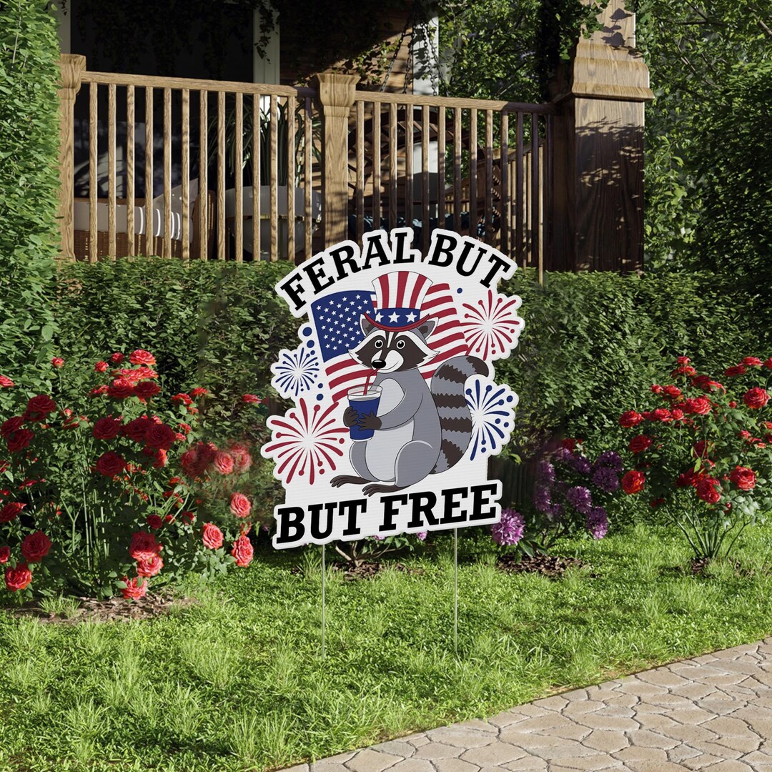American Yard Sign, 4th of July Decoration, 4th of July Flag ...