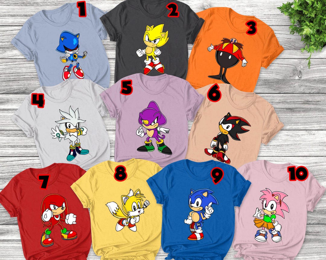 Sonic the Hedgehog Shirt, Sonic Shirt, Sonic Birthday Shirt, Sonic ...