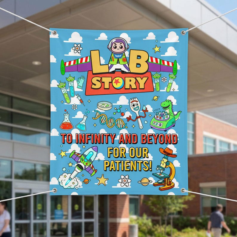Lab Story 2026 Banner, Medical Lab Tech Clinic, Lab Week Banner ...