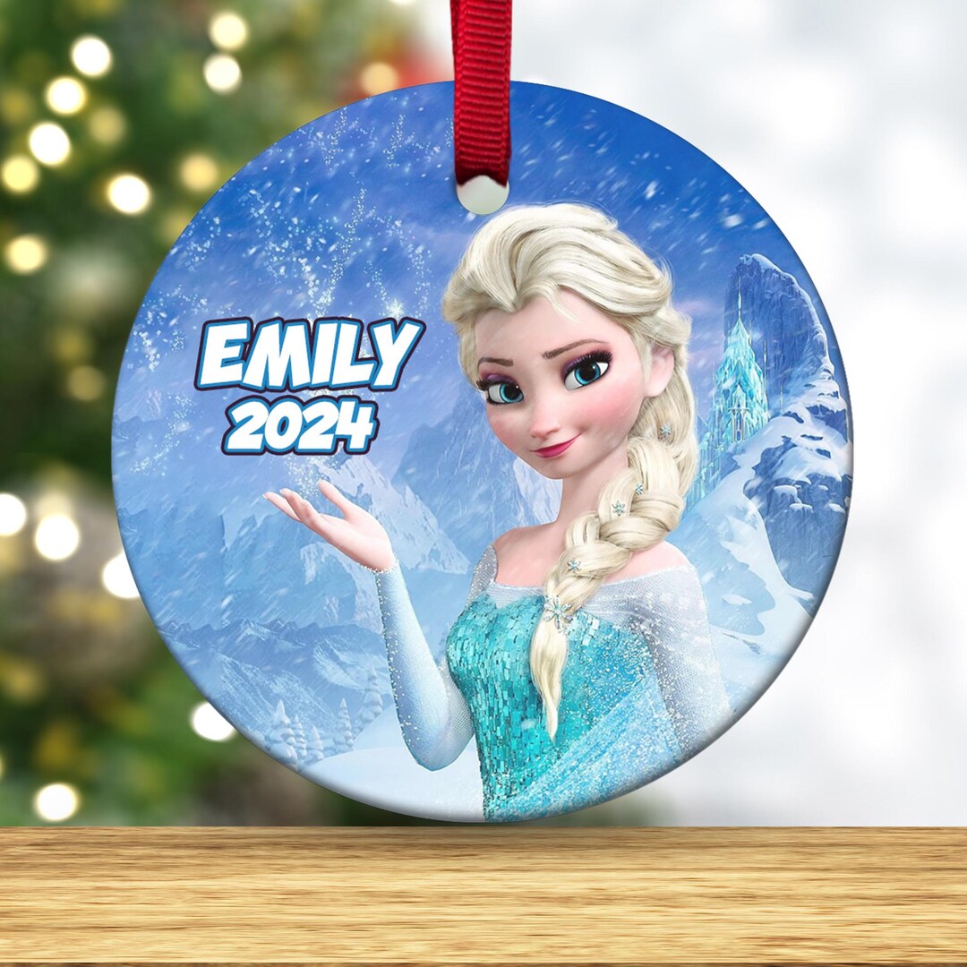 Personalized Elsa Ornament, Frozen Elsa Ornament, Elsa Christmas ...