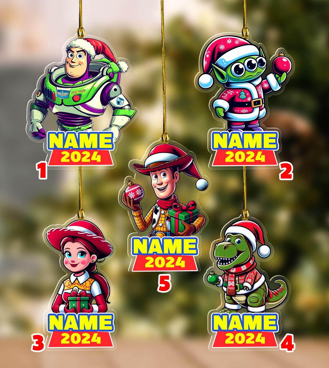 Personalized Disney Pixar Toy Story Christmas Ornament,custom Name Toy ...
