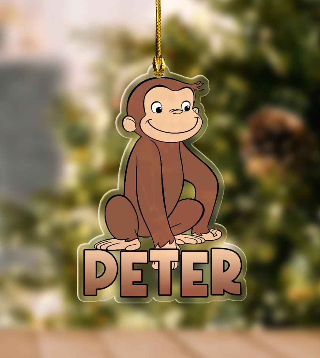 Curious George Christmas Ornament-personalized Christmas Ornament Kids ...