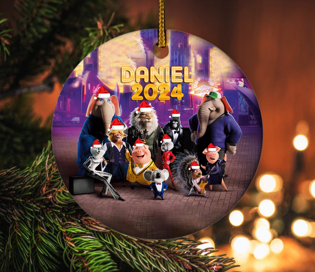 Personalized Sing Pig Movie Ornament, Sing 2 Ornament, Christmas ...