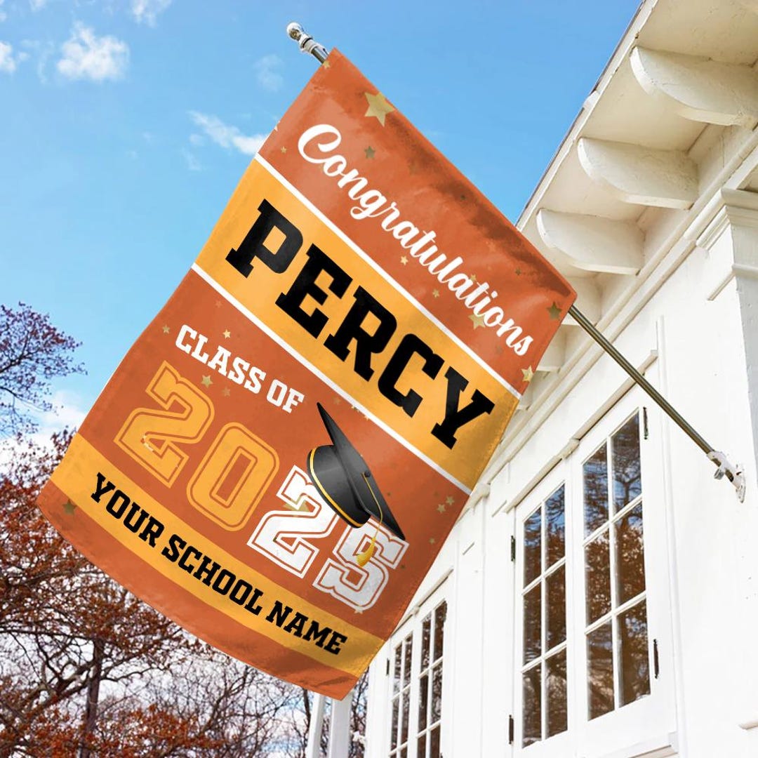 Personalized Graduation 2025 Flag, Graduate Garden Flag, Class of 2025 ...
