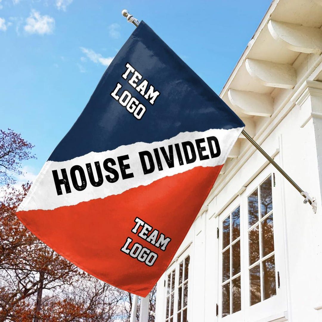 Custom Team House Divided Garden Flag/personalized House Divided ...