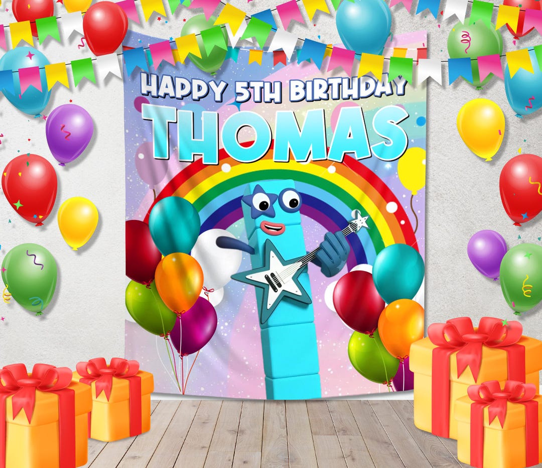 Personalized Birthday Numberblocks Banner, Party Banner, Numberblocks ...