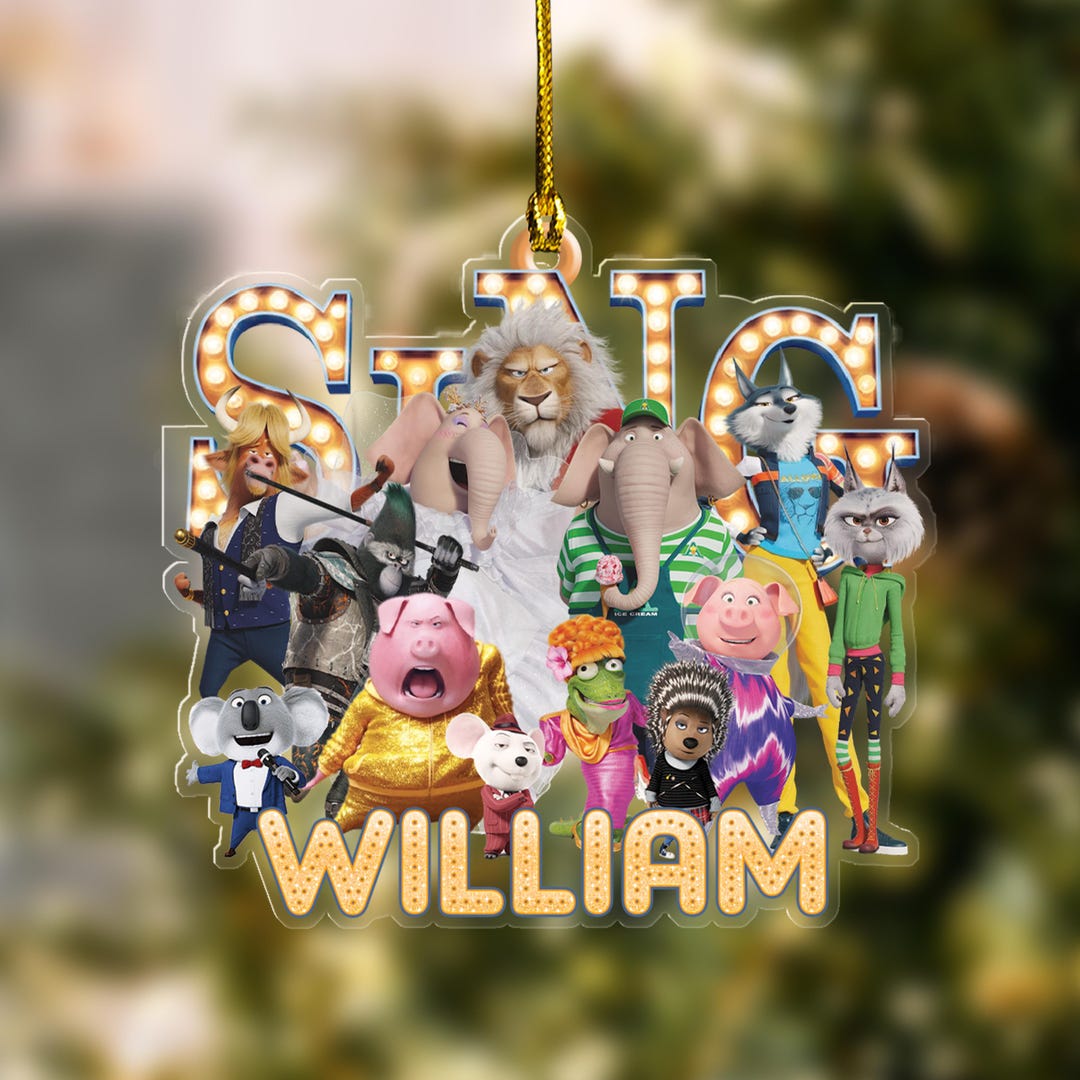 Custom Sing Ornament, Sing Movie Character Ornament, Sing Christmas ...