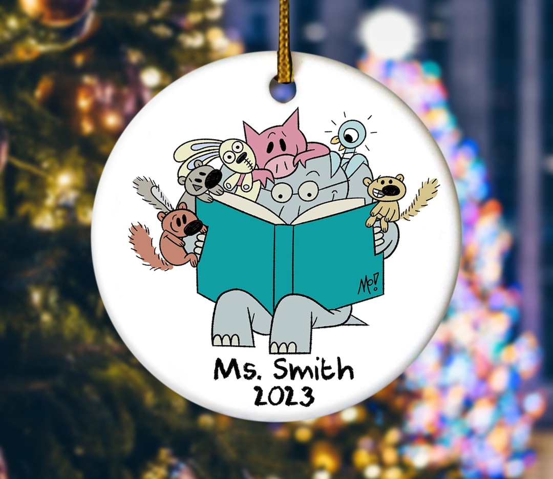 Personalized Elephant and Piggie Ornament, Piggie Ornament, Elephant ...