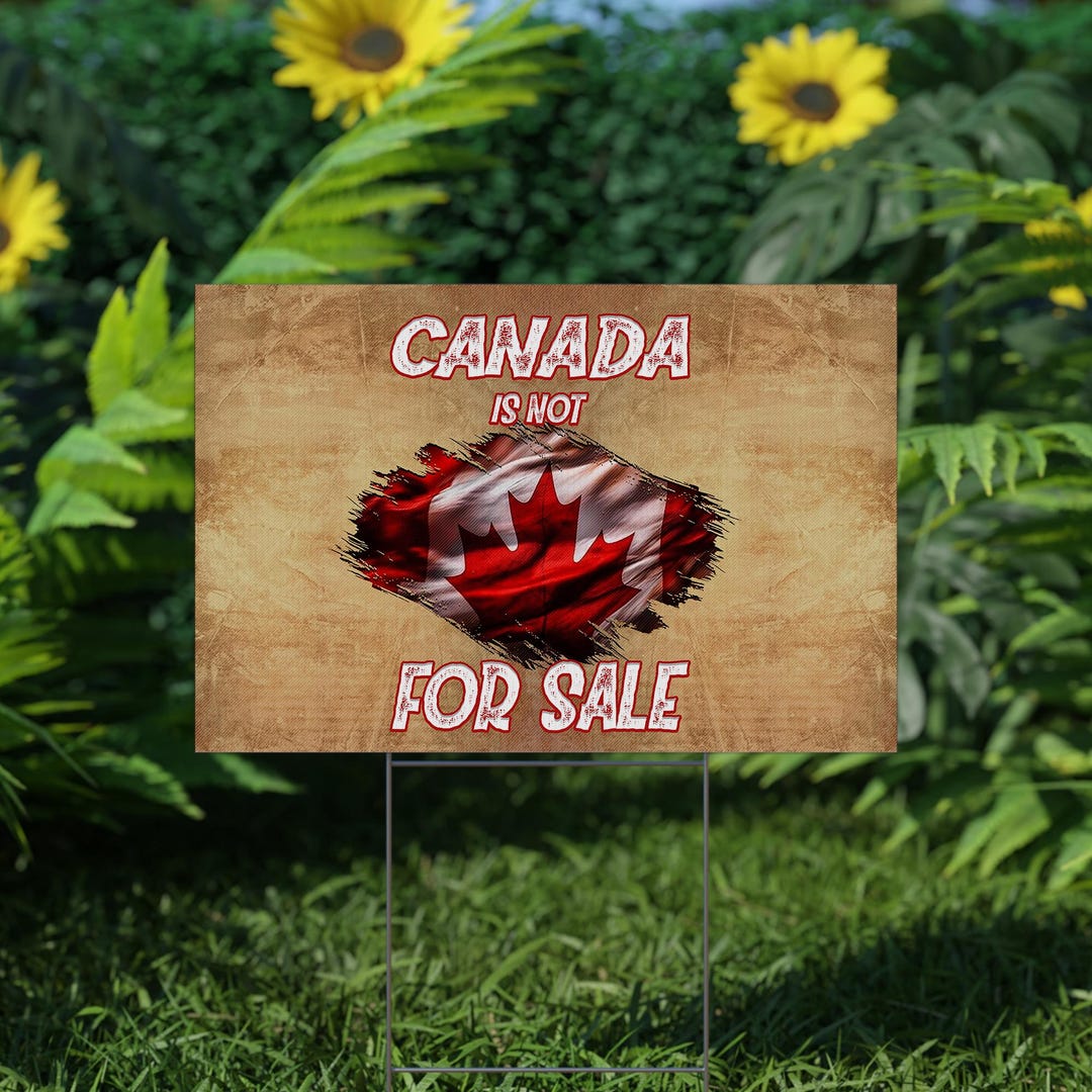 Elbows up Canada Yard Sign, True North Strong and Free, Proud Canadian ...