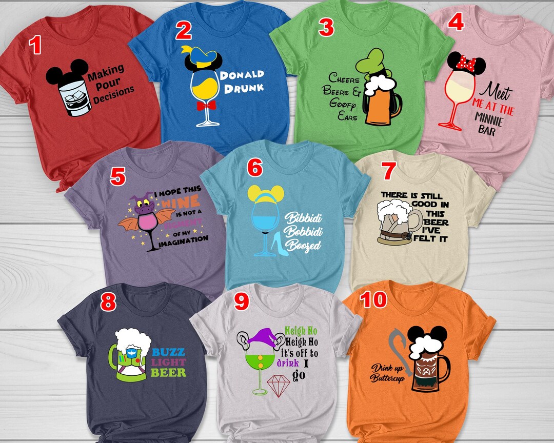 Disney Drinking Shirts, Disney Drinking Around the World T Shirt, Epcot ...