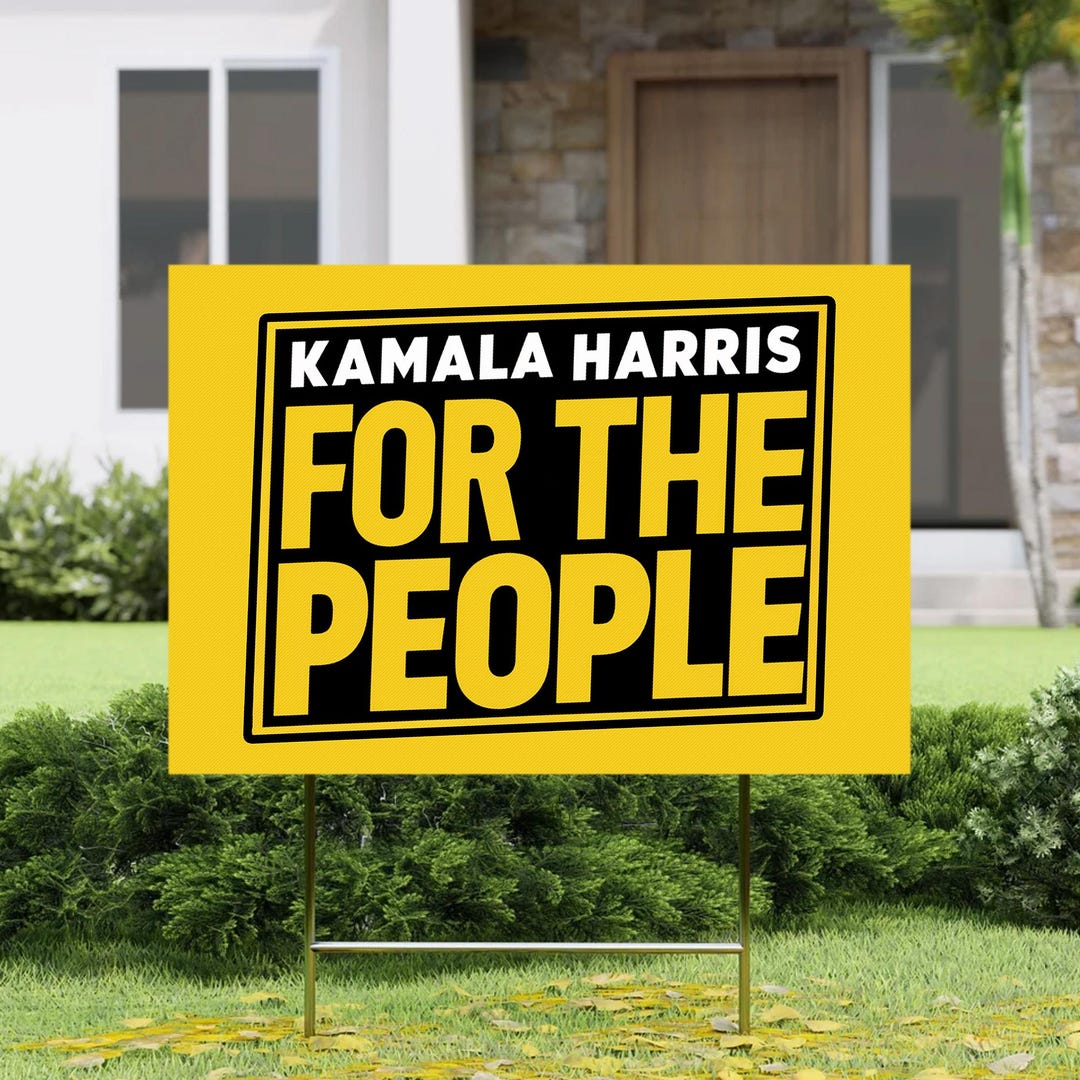For the People Kamala Harris Sign, Kamala Let's Finish the Job Sign ...