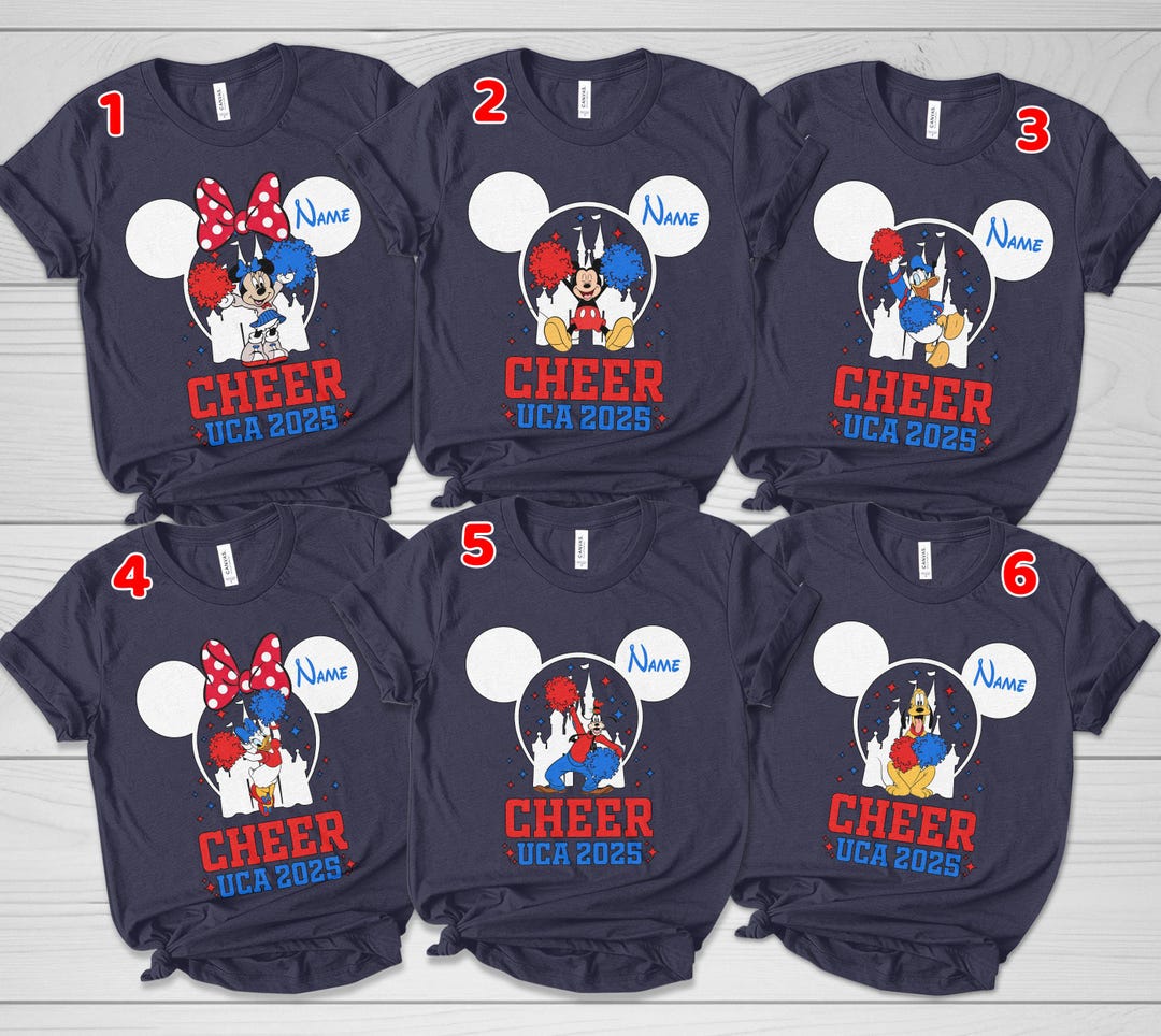 Custom Disney UCA All Star Nationals 2025 Shirt, WDW Cheerleading and ...
