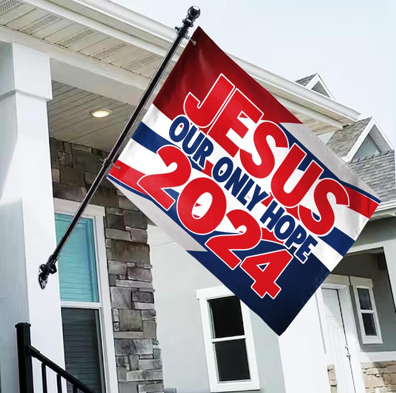 Jesus Our Only Hope Flag, American Jesus Save Flag, Faith Jesus Flag ...