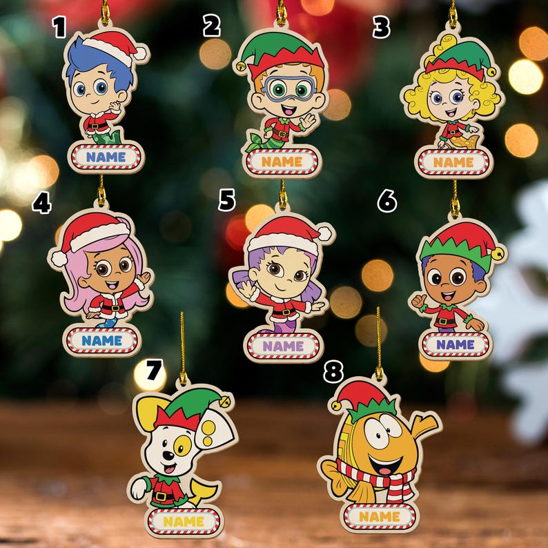 Adorno navideño recortado de Bubble Guppies/Regalo navideño de Bubble ...