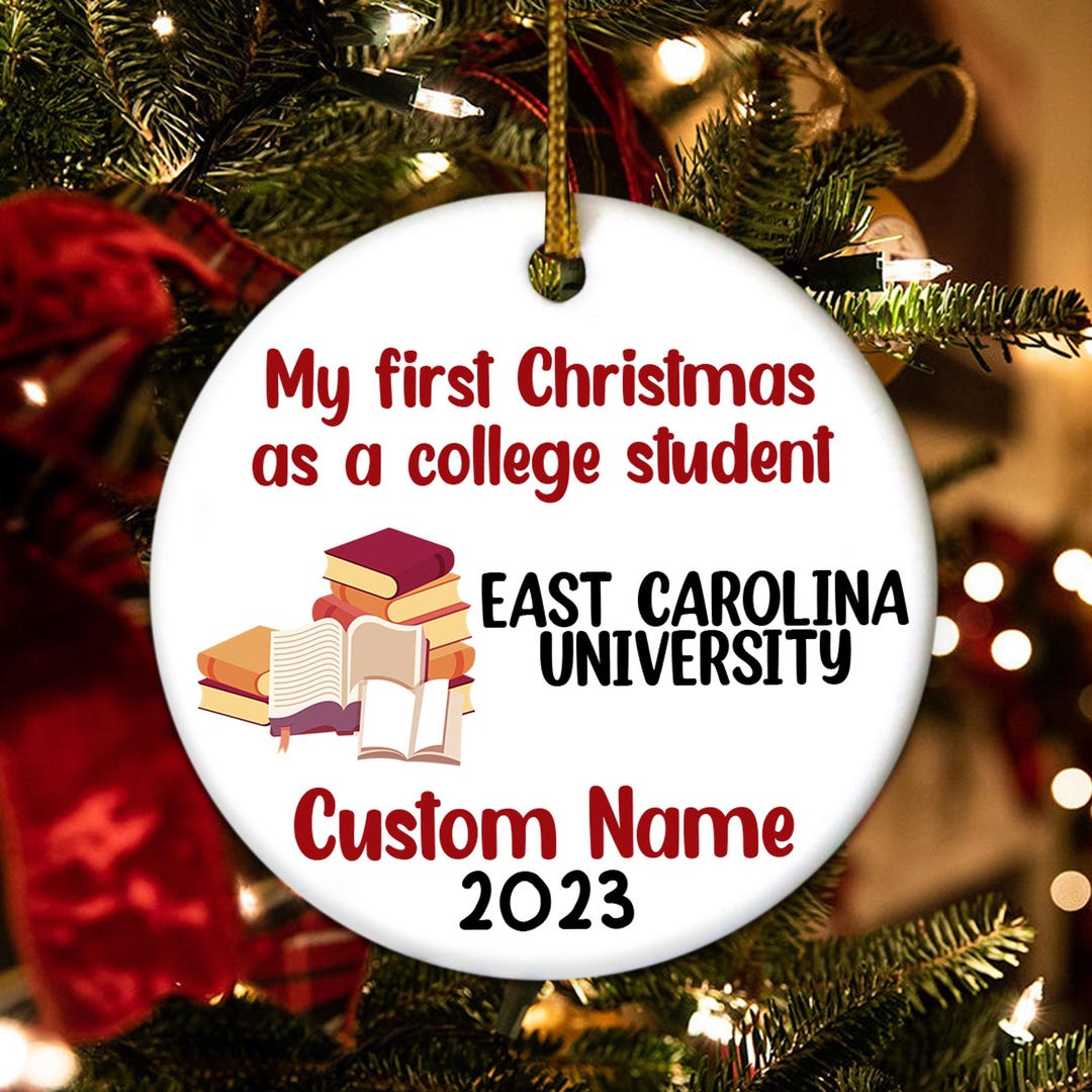 New College Student Gift, College Student Ornament, Christmas College ...